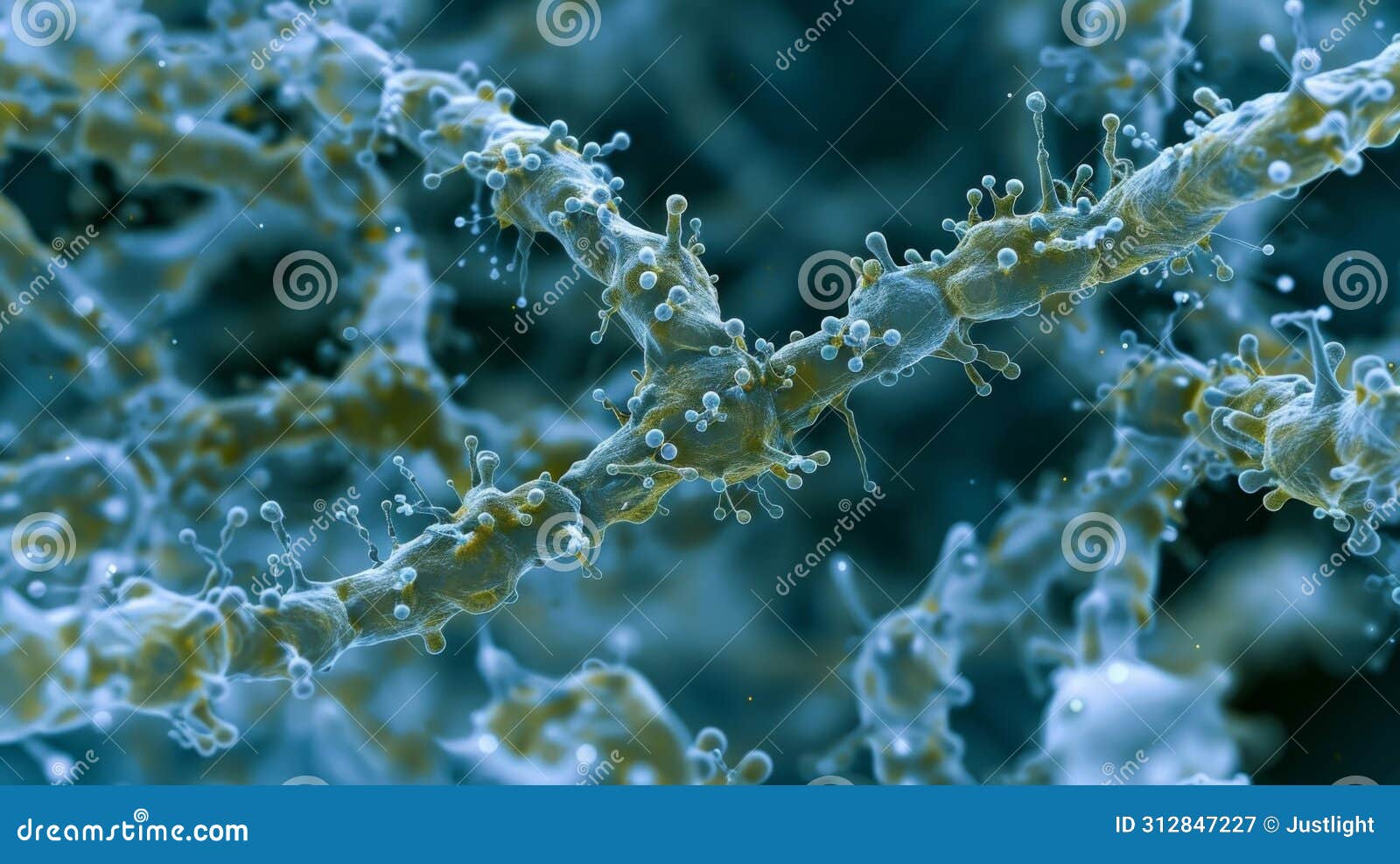 In this Microscopic Image Individual Bacteria Can Be Seen Forming a ...