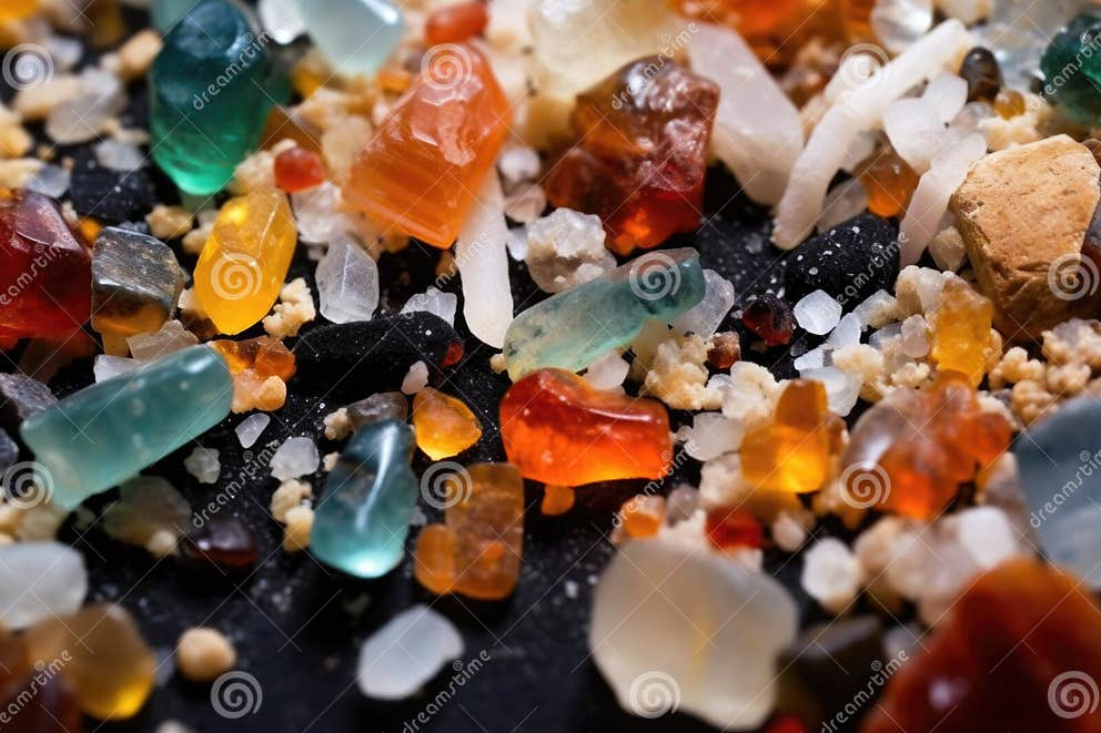 Microscopic Image of Microplastics in Sand Sample Stock Image - Image ...