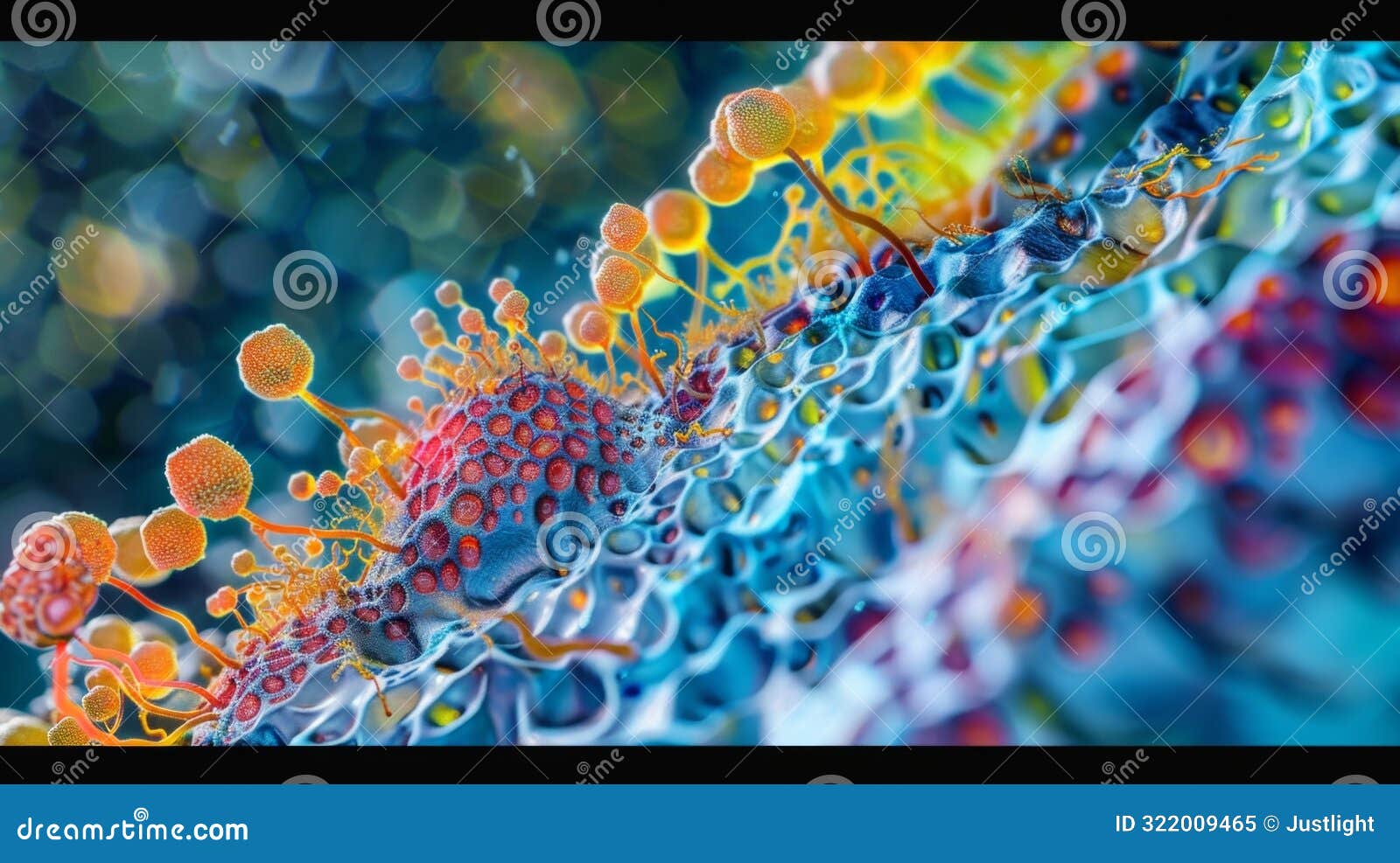 Microscopic Image Showing the Intricate Structure of a Reuptake ...