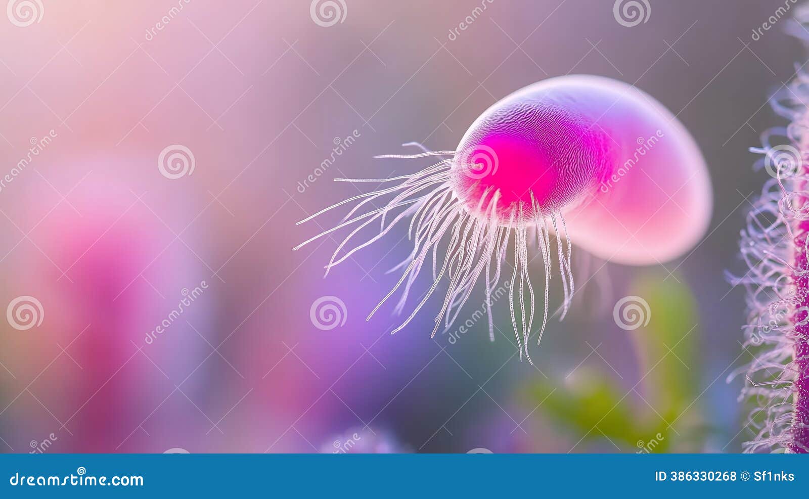 Microscopic Image Of A Crosssection Of A Mitochondria Cell Highlighting ...