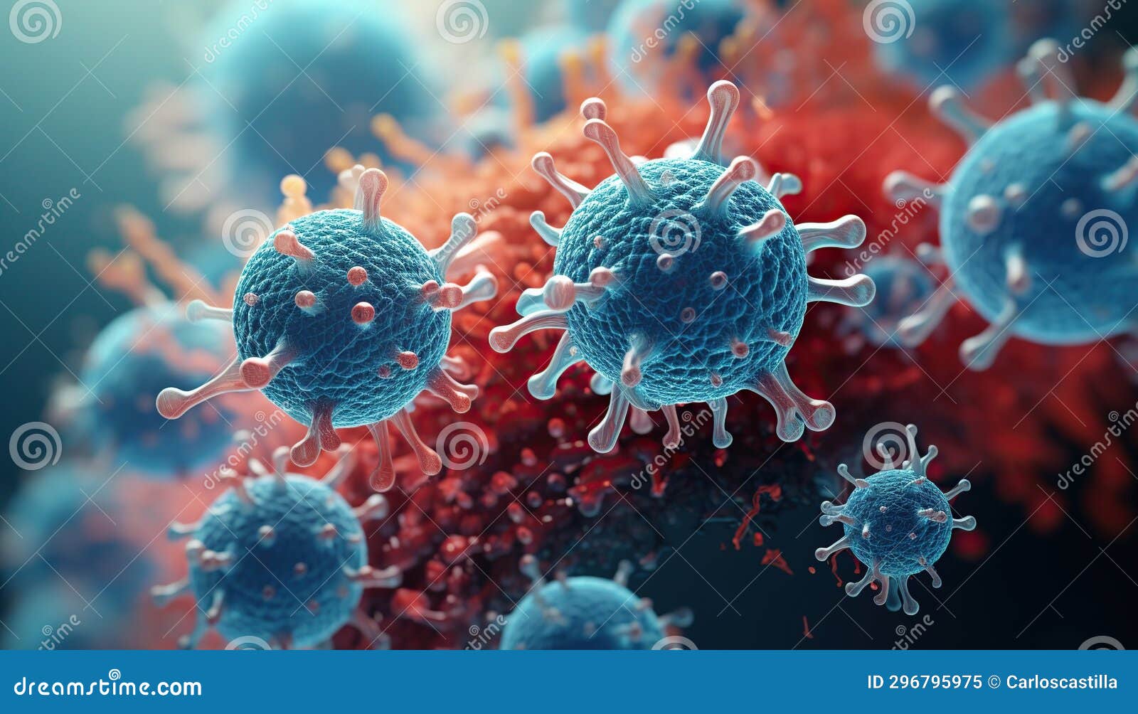 Microbacteria And Bacterial Organisms.biology And Science Background ...