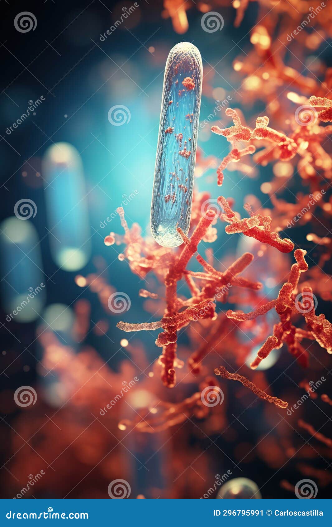 Microbacteria and Bacterial Organisms.biology and Science Background ...