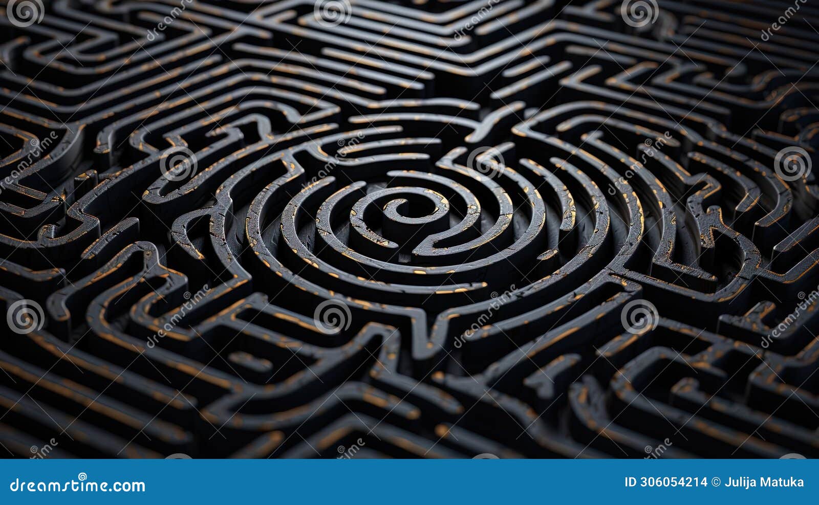 Microscopic Labyrinth: Abstraction Based on Cellular Structures Stock ...