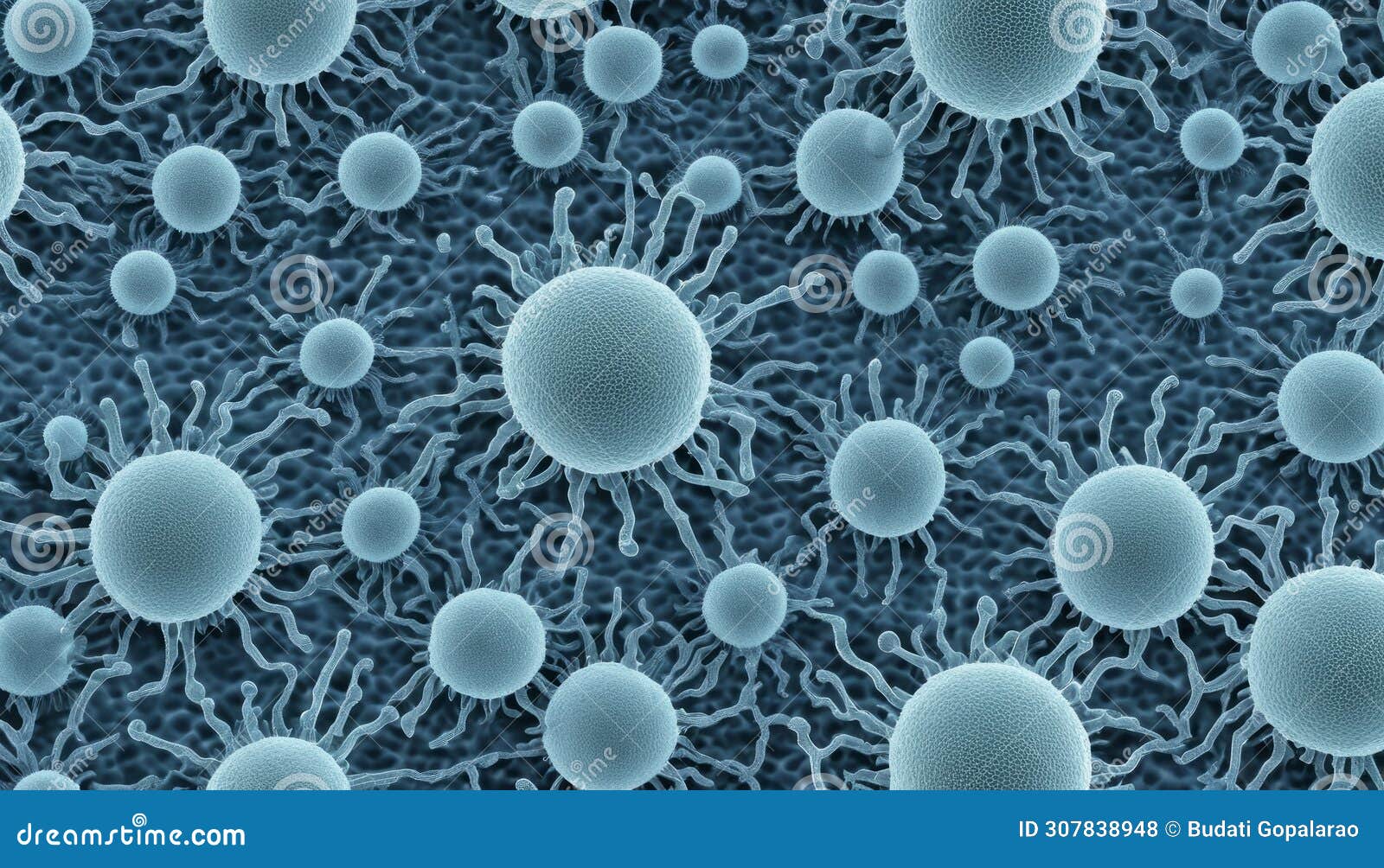 Microscopic Marine Life, A Complex Ecosystem Under The Sea Stock ...