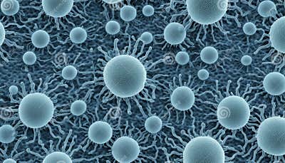 Microscopic Marine Life, a Complex Ecosystem Under the Sea Stock ...