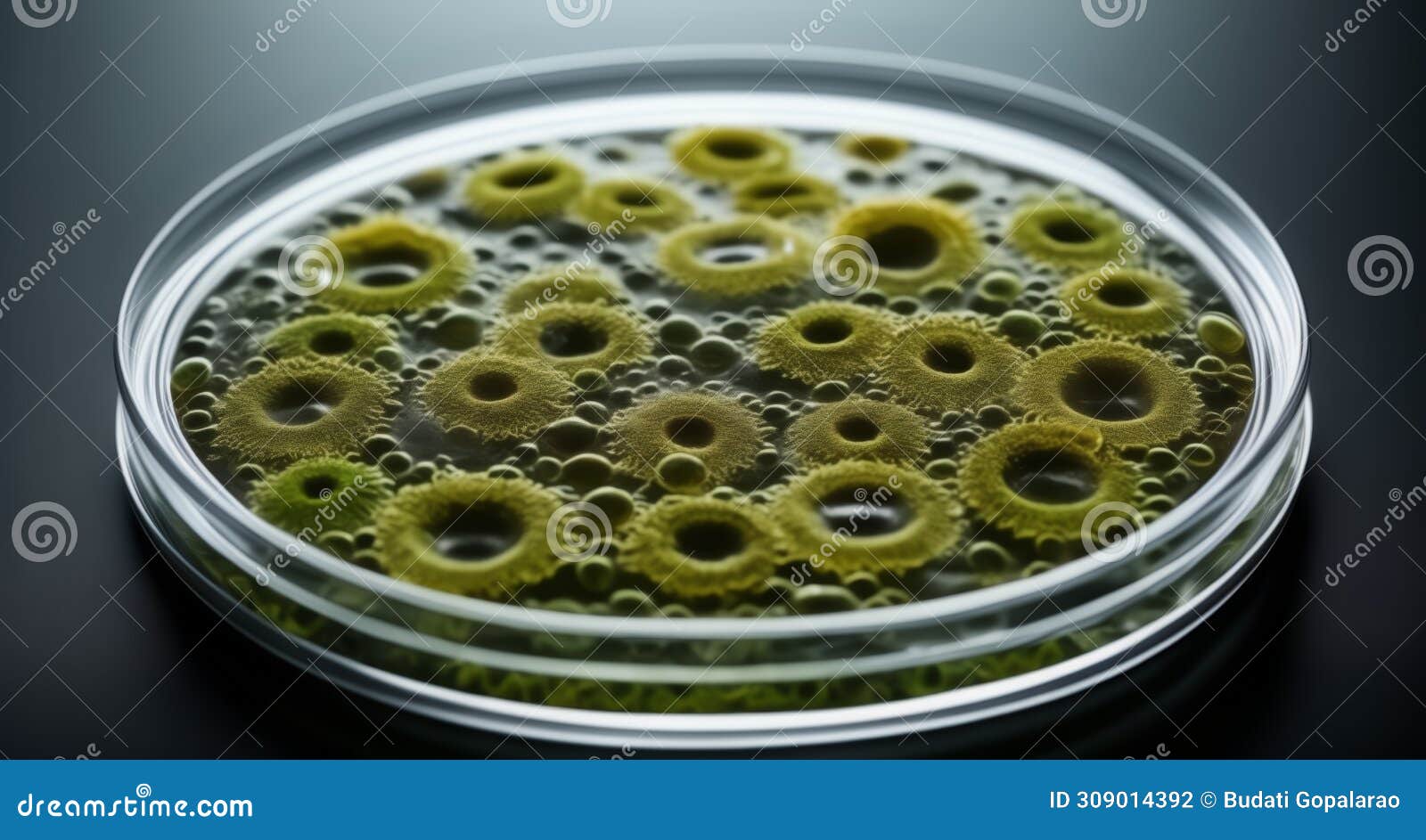Microscopic Marine Life Under the Microscope Stock Illustration ...