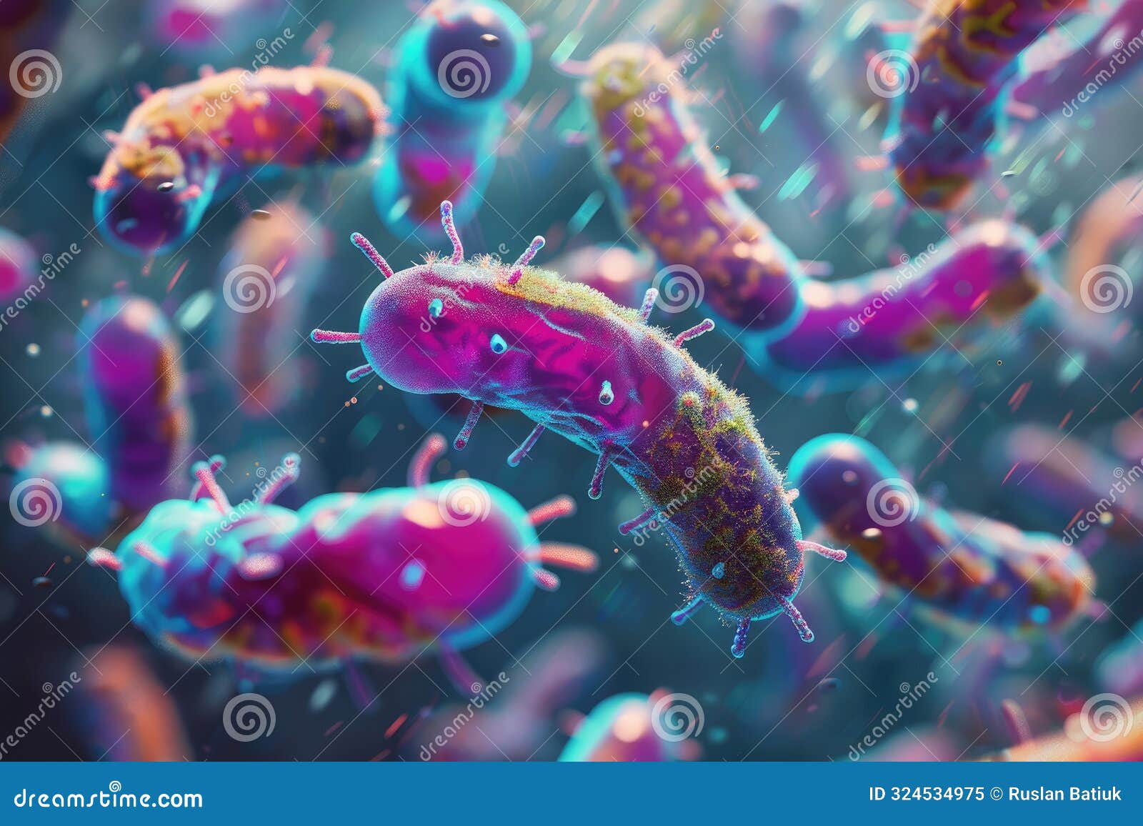 Microscopic Marvel: Bacterium Image, Revealing Intricate World of ...
