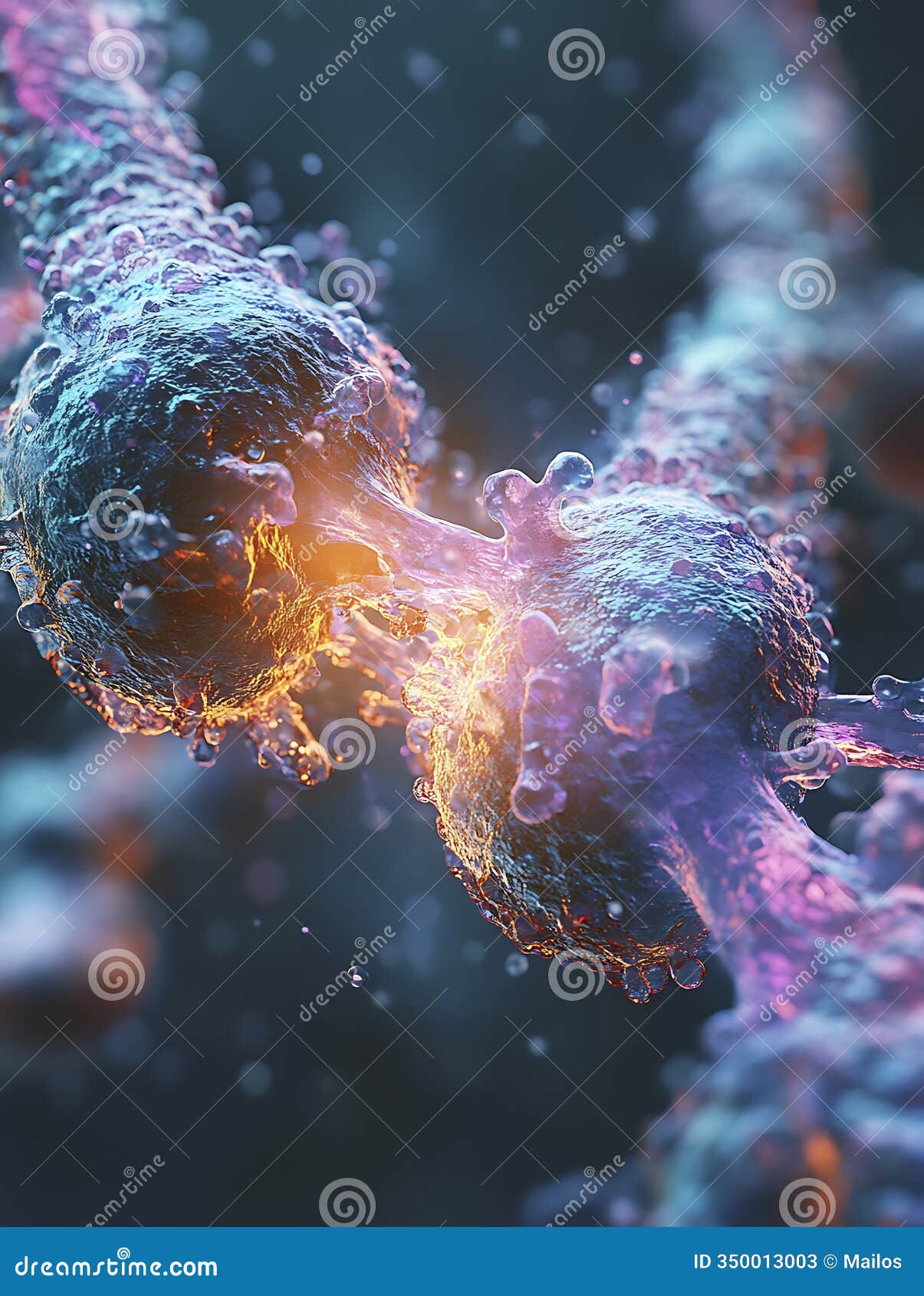 Microscopic Marvel Cancer Cell Nucleus Divides with Chromosomes in ...