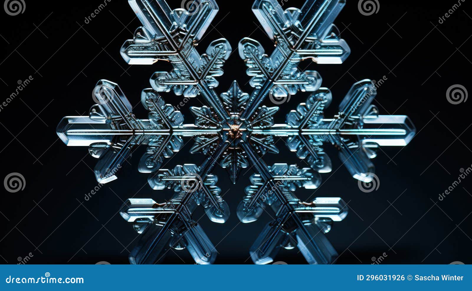 Microscopic Marvel: Snowflake Hexagonal Structures Stock Photo - Image ...