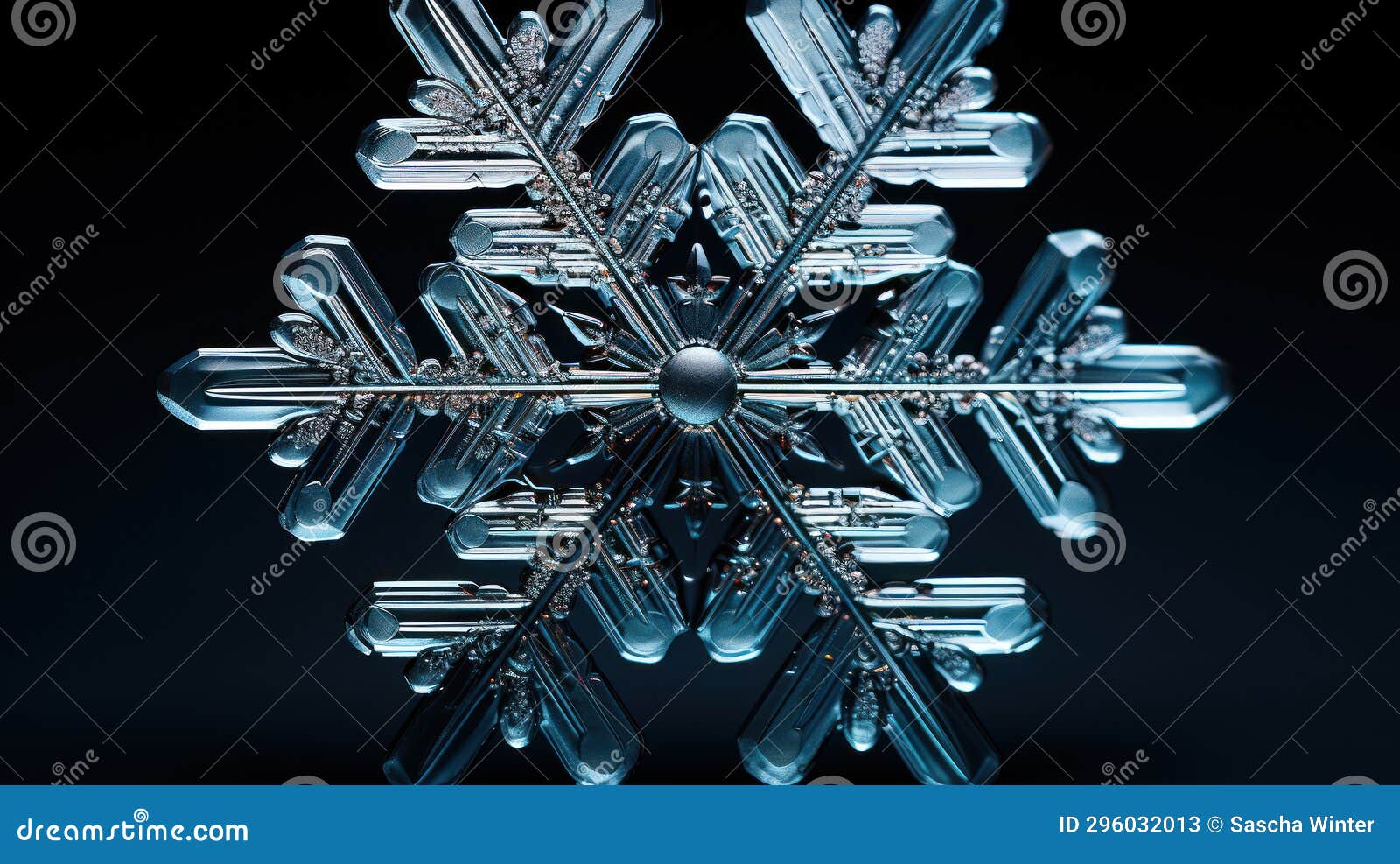Microscopic Marvel: Snowflake Hexagonal Structures Stock Image - Image ...