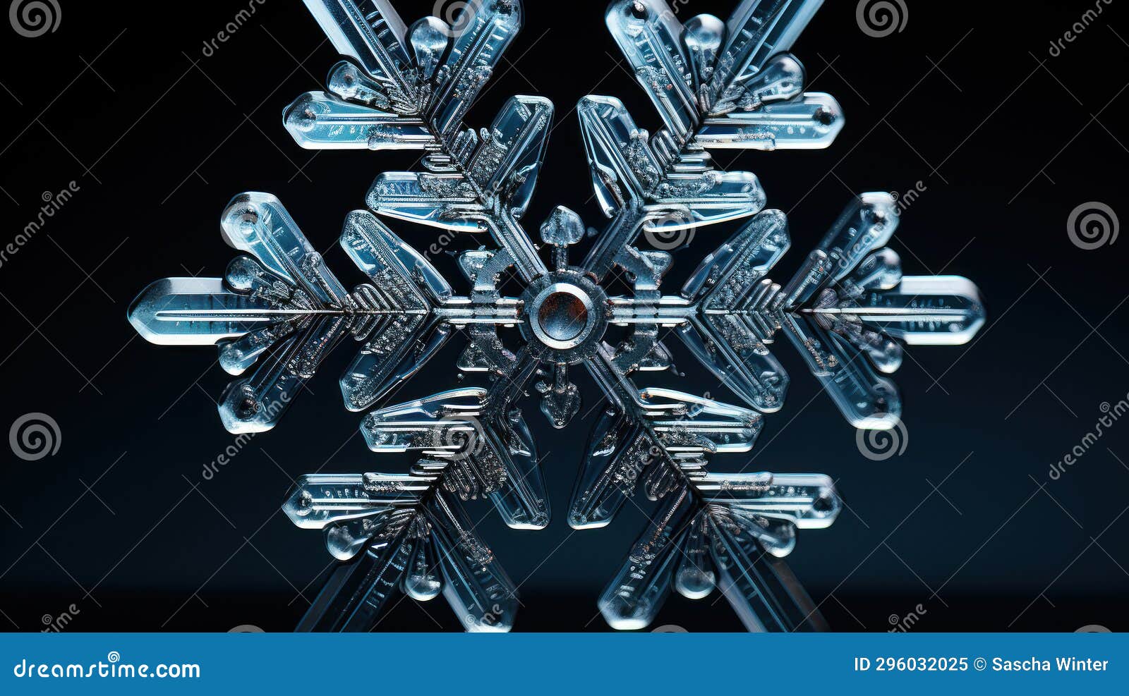 Microscopic Marvel: Snowflake Hexagonal Structures Stock Image - Image ...