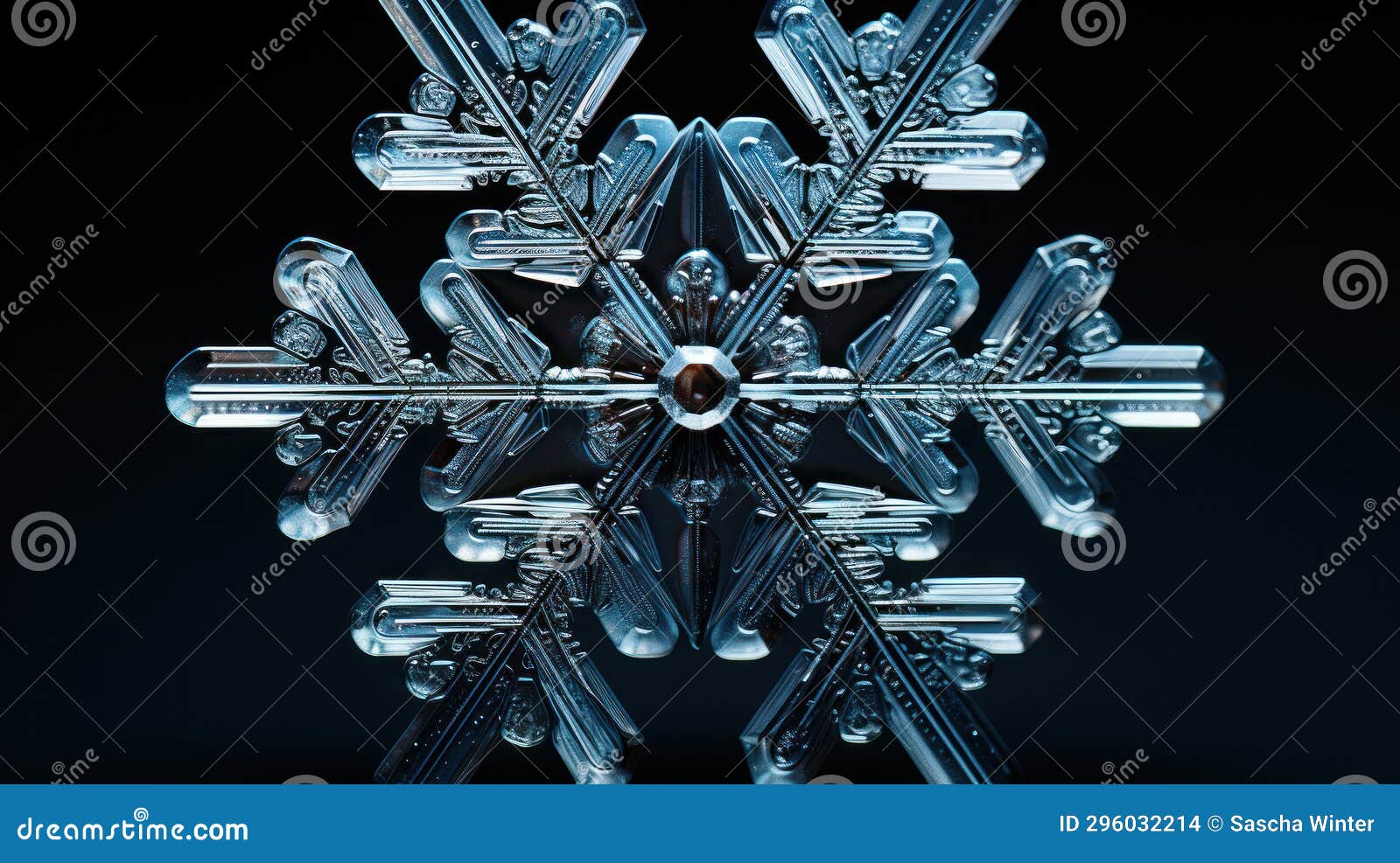 Microscopic Marvel: Snowflake Hexagonal Structures Stock Photo - Image ...