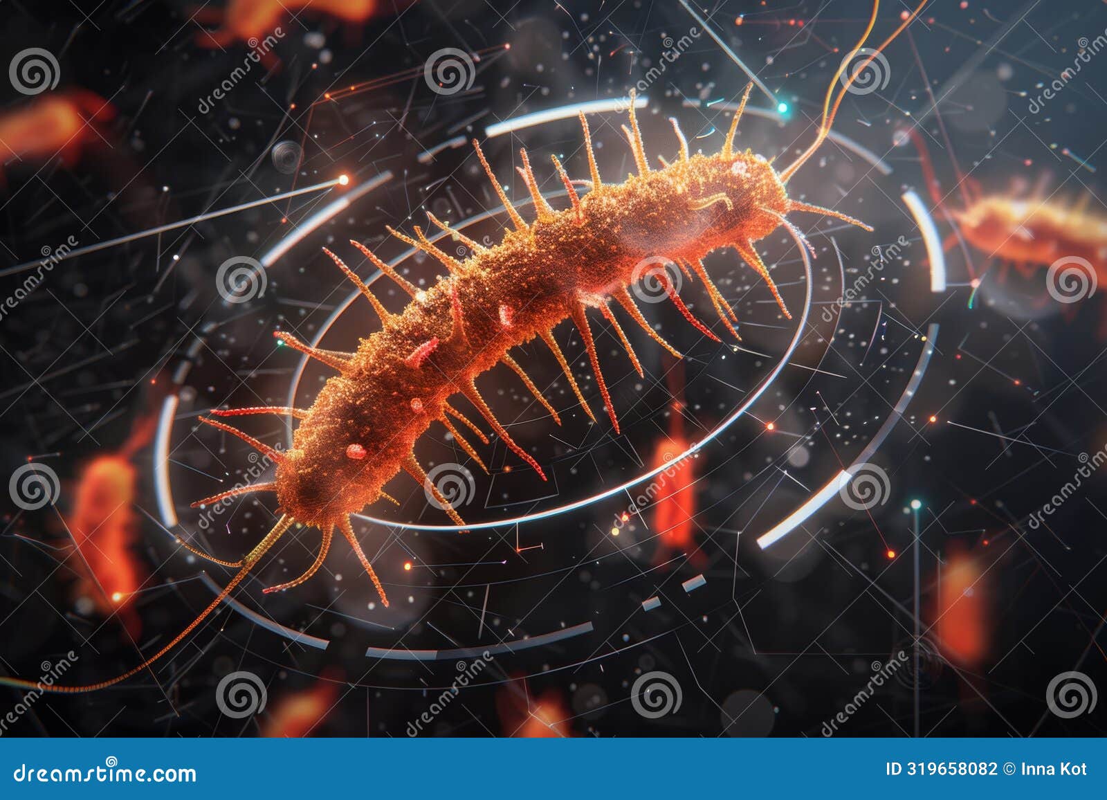 Microscopic Marvel. Witness the Vibrant World of Bacteria in Constant ...