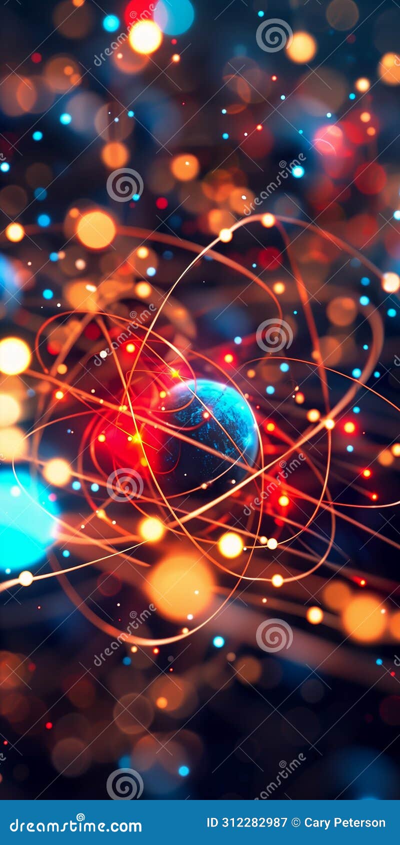 Quantum Entanglement Of Photons Concept Art Illustrations Ai Generated ...