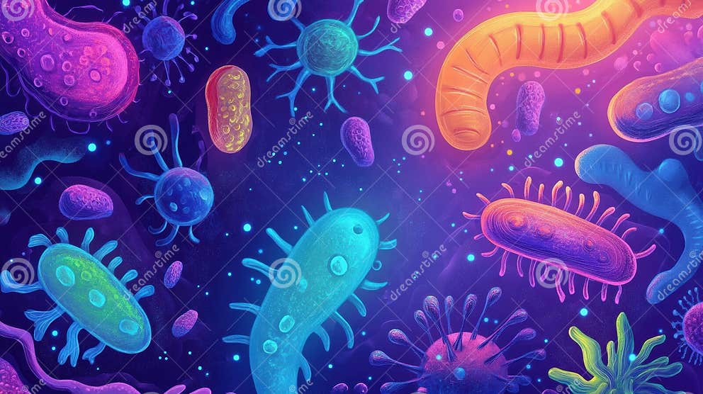 Diverse Microscopic Microbes Exhibit Unique Shapes and Vibrant Textures ...