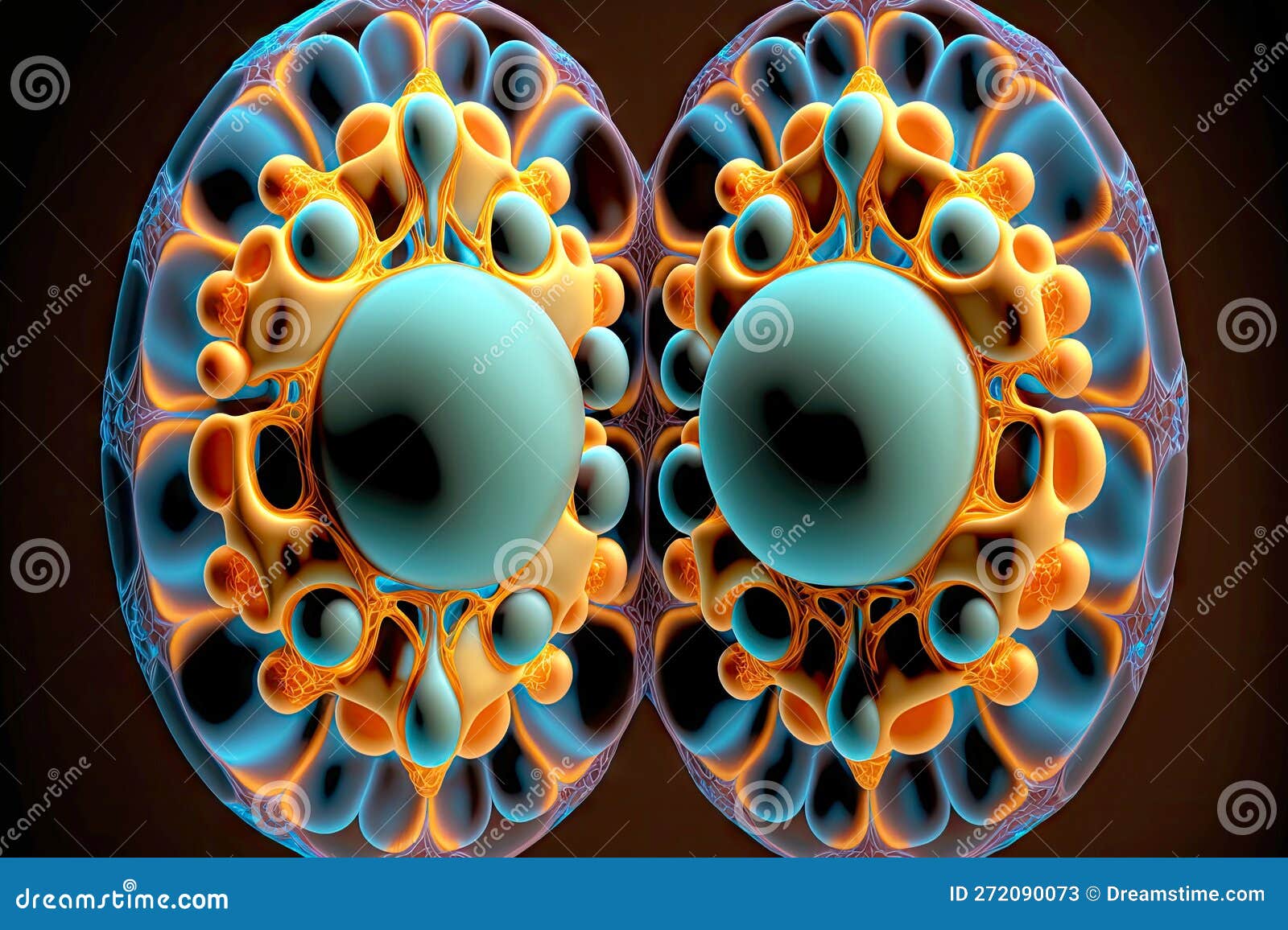 Microscopic Model of Two Separated Molecules in Process of Cell ...