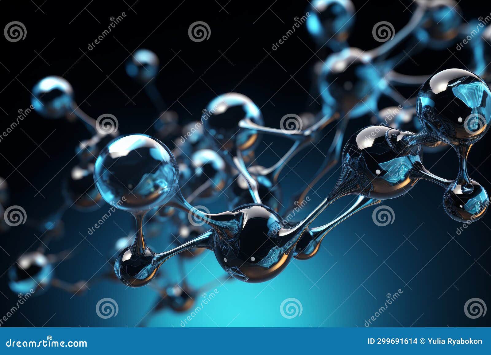 Microscopic Molecules Macro. Generate AI Stock Photo - Image of cell ...