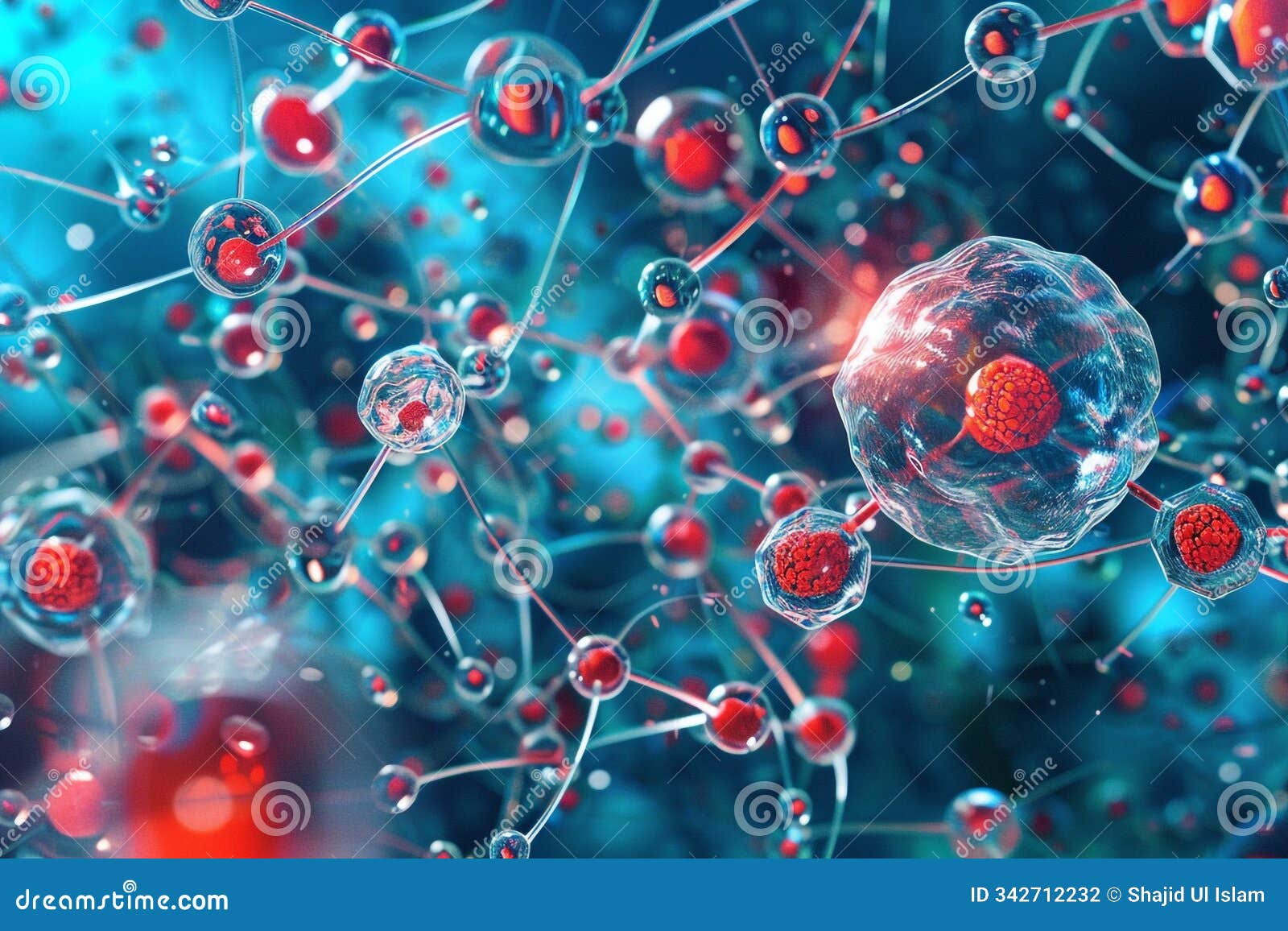 Microscopic Network stock illustration. Illustration of network - 342712232