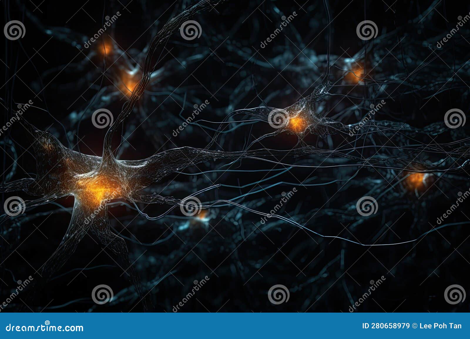 Microscopic of Neural Network Brain Cells, Human Nervous System Stock ... Microscopic of Neural Network Brain Cells, Human Nervous System Stock ...
