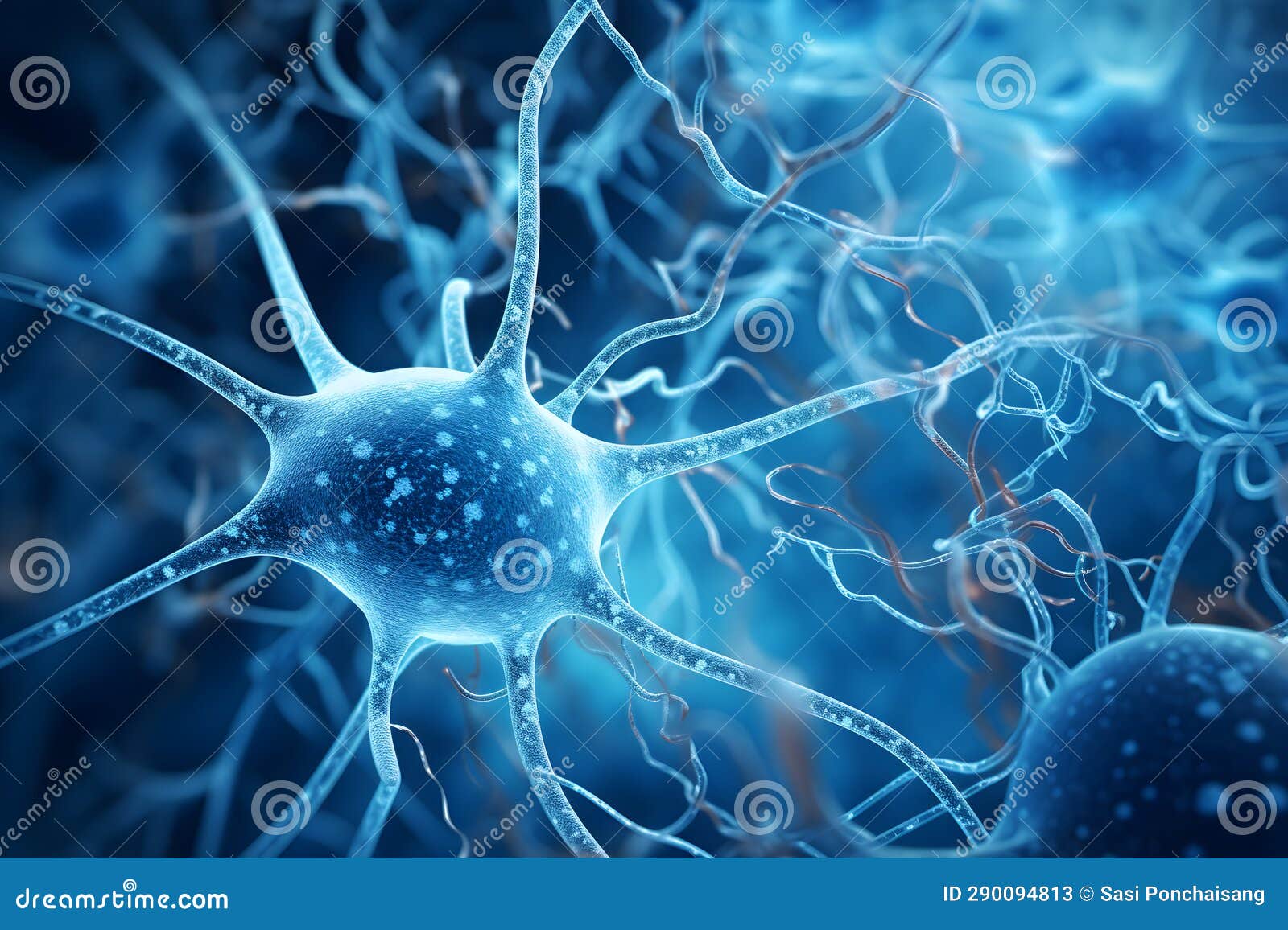 Microscopic Of Neuron Brain Cell Network. Interconnected Nerve Cells ... Microscopic Of Neuron Brain Cell Network. Interconnected Nerve Cells ...