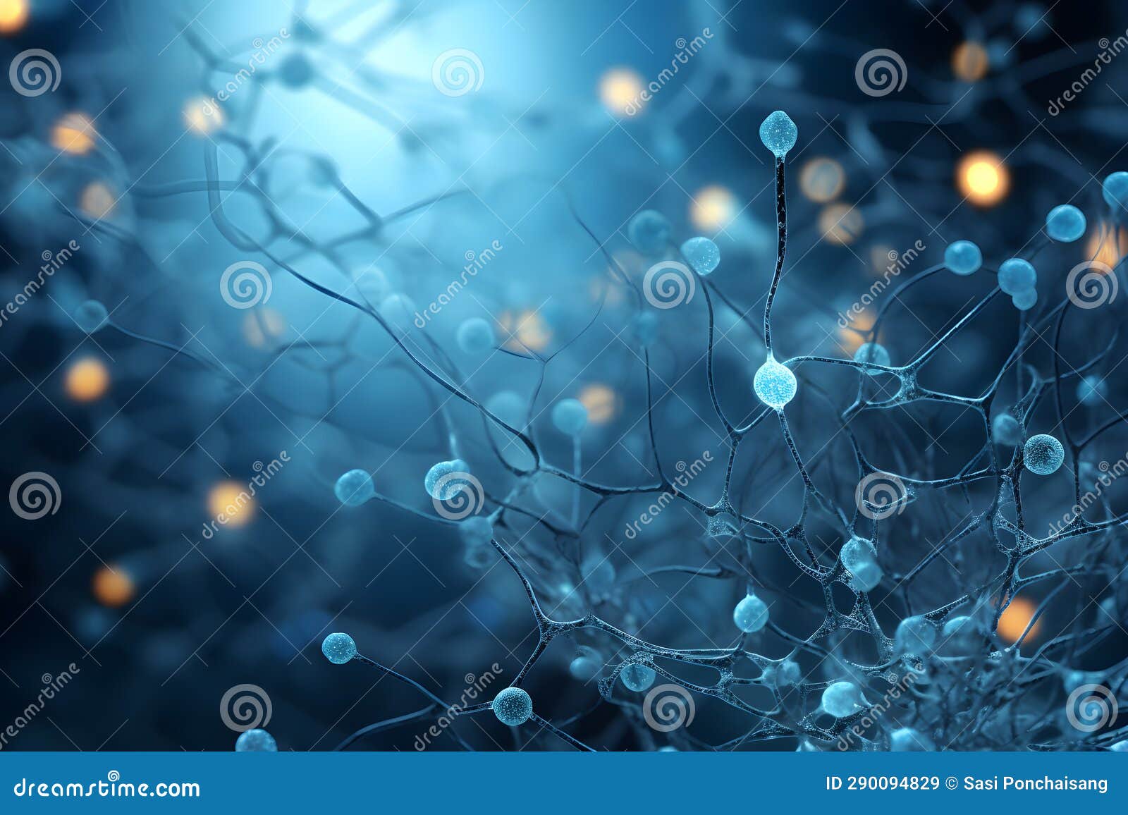 Microscopic Of Neuron Brain Cell Network. Interconnected Nerve Cells ... Microscopic Of Neuron Brain Cell Network. Interconnected Nerve Cells ...