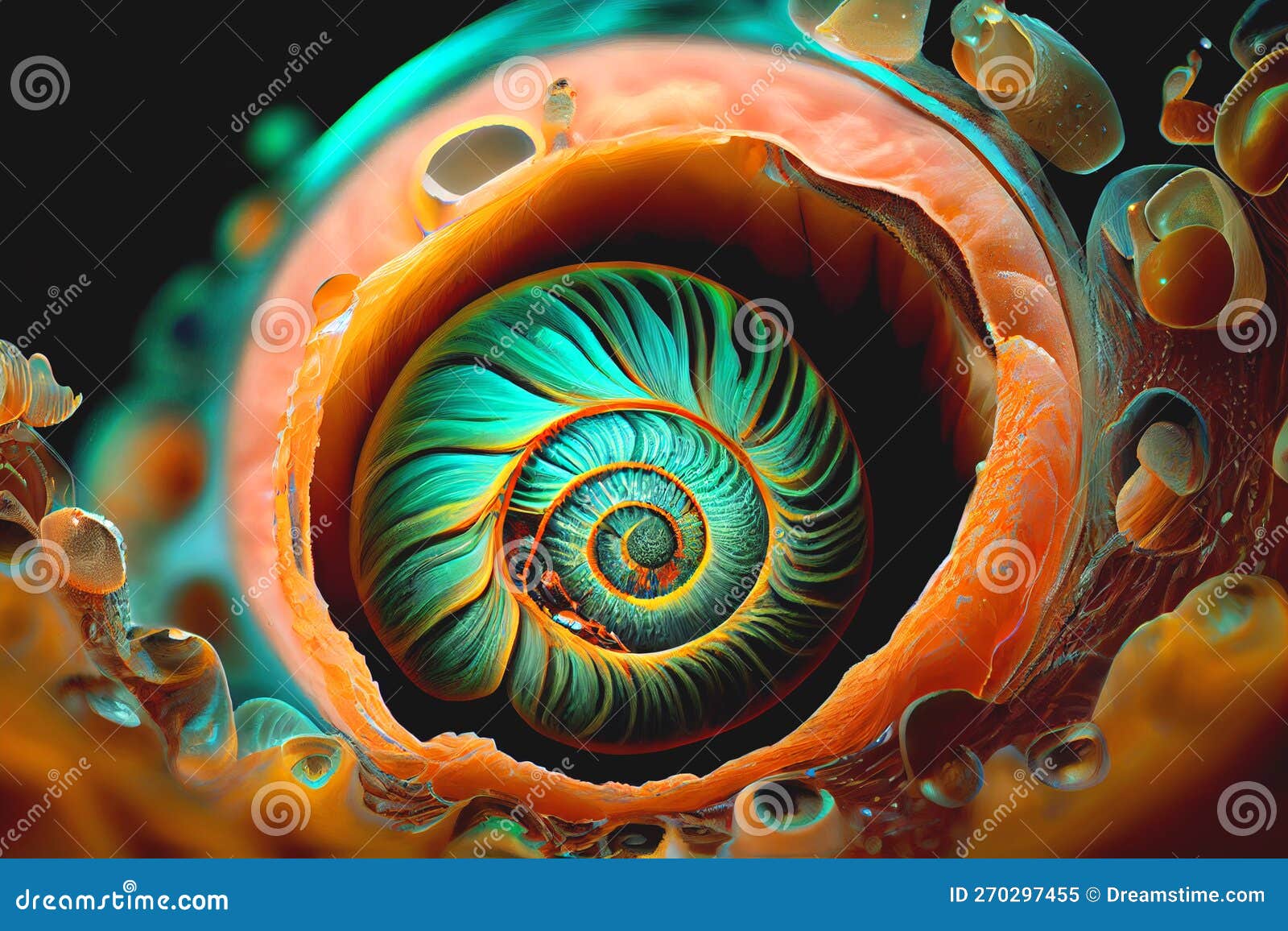 Microscopic organism stock illustration. Illustration of uner - 270297455