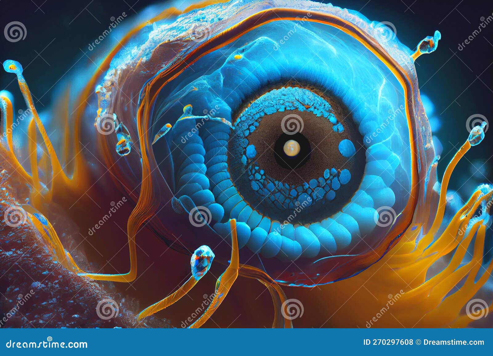 Microscopic organism stock illustration. Illustration of creatures ...
