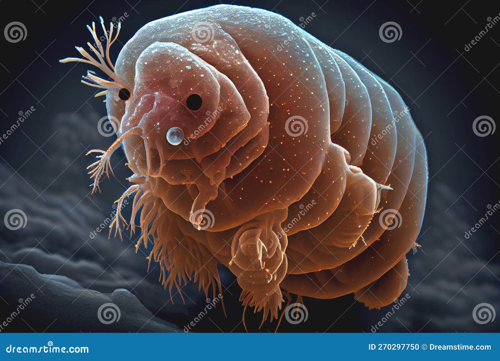Microscopic Organism Tardigrade Stock Illustration - Illustration of ...