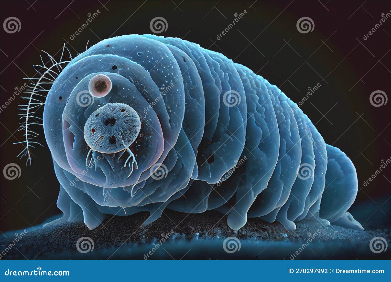 Microscopic Organism Tardigrade Stock Illustration - Illustration of ...