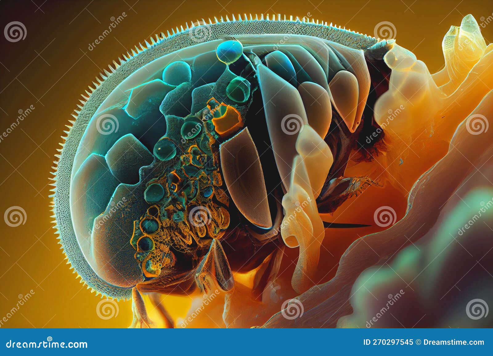 Microscopic Organism Creature Stock Illustration - Illustration of ...
