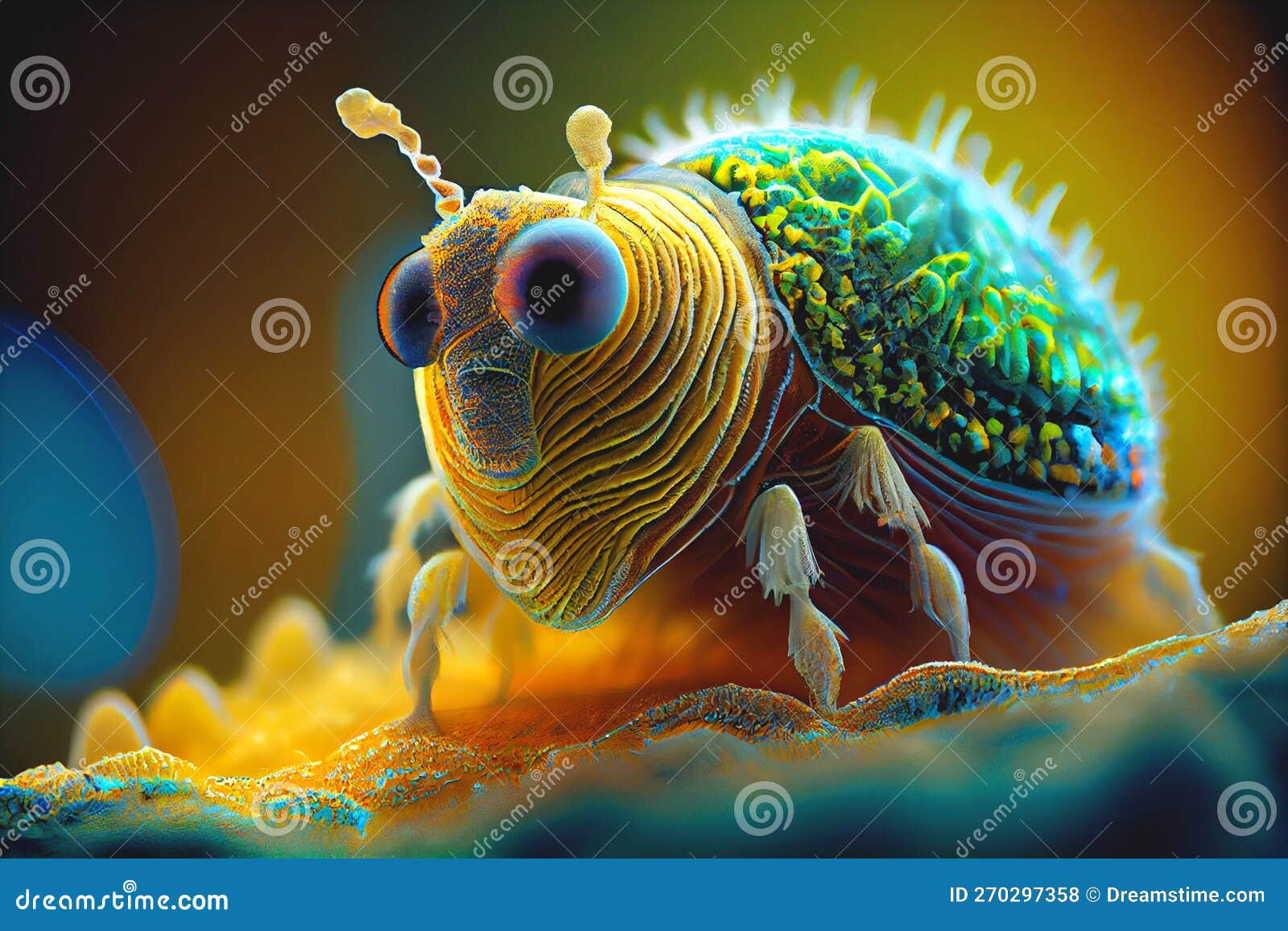Microscopic Organism Creature Stock Illustration - Illustration of ...