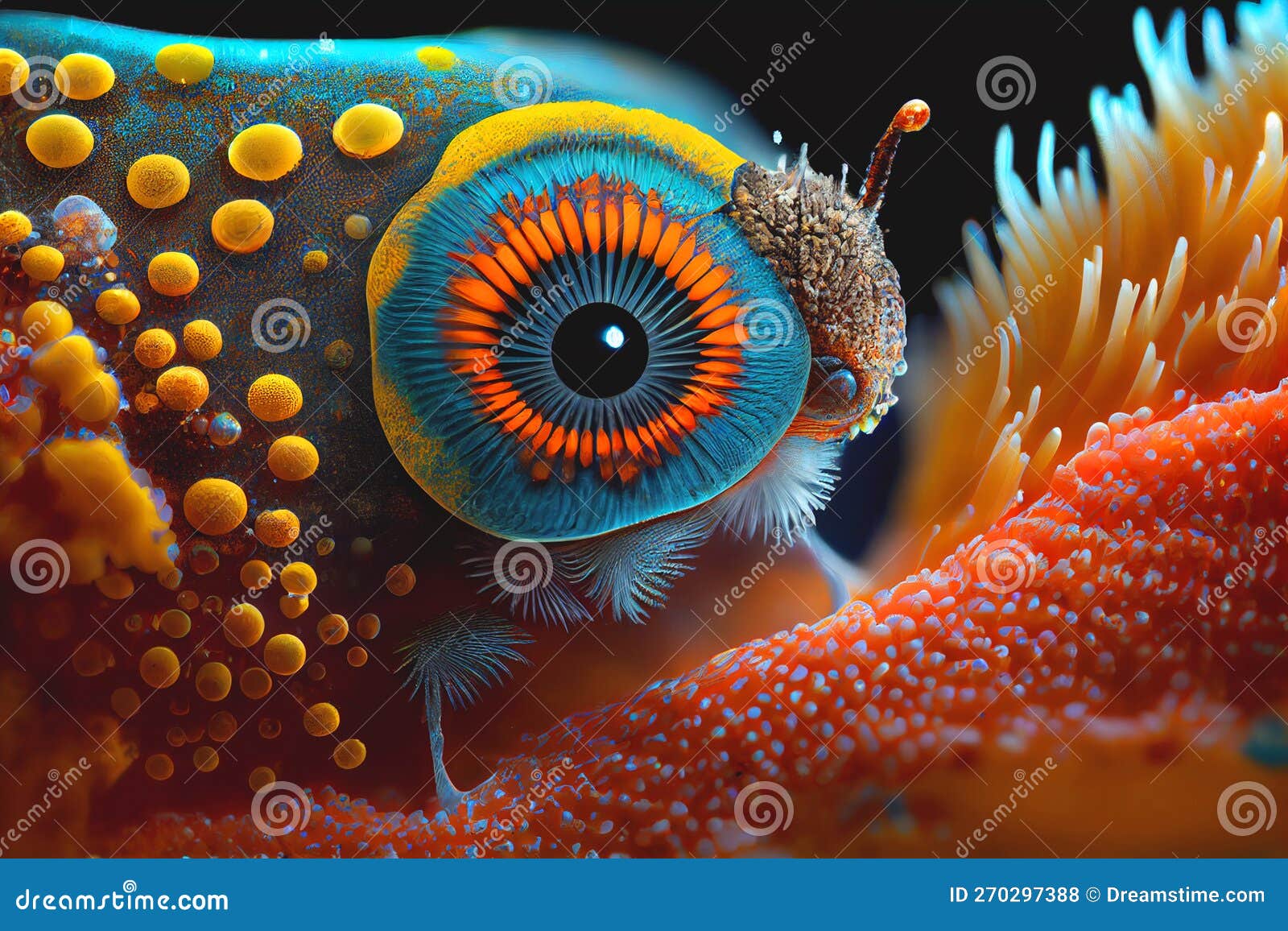 Microscopic Organism Creature Stock Illustration - Illustration of high ...