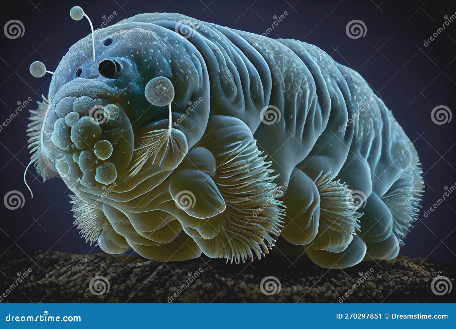 Microscopic Organism Tardigrade Stock Illustration - Illustration of ...