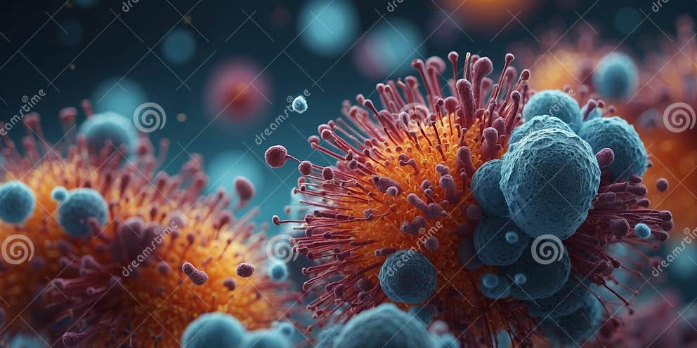 Microscopic Pandemic Digital Visualization of Infectious Disease ...