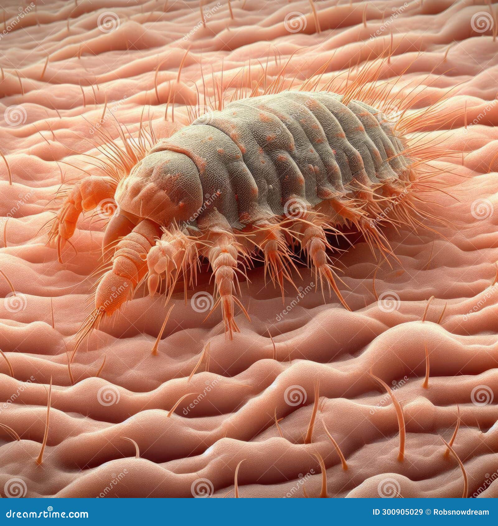 Microscopic Parasites Seen Under Electronic Microscope Stock ...