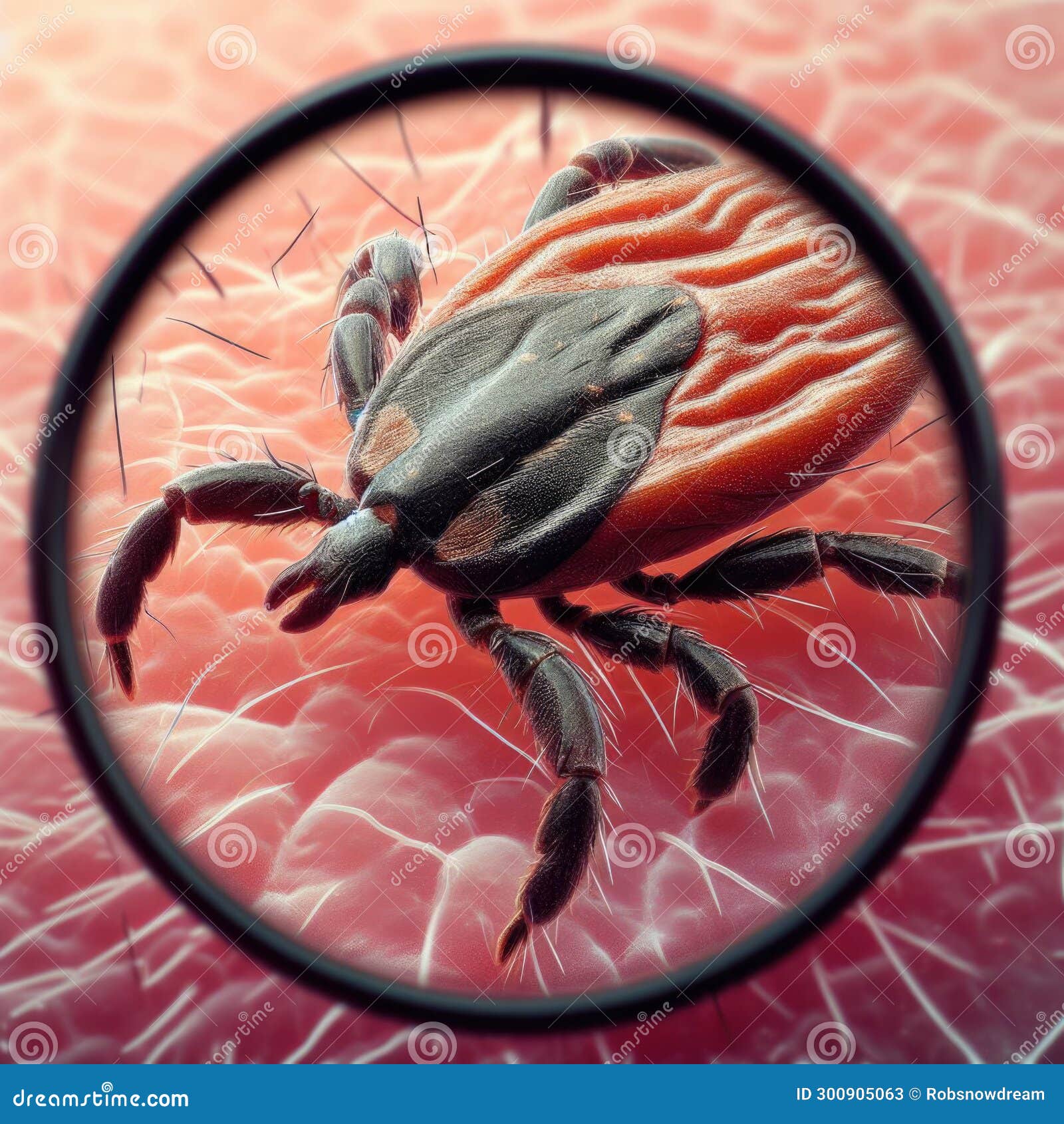 Microscopic Parasites Seen Under Electronic Microscope Stock ...