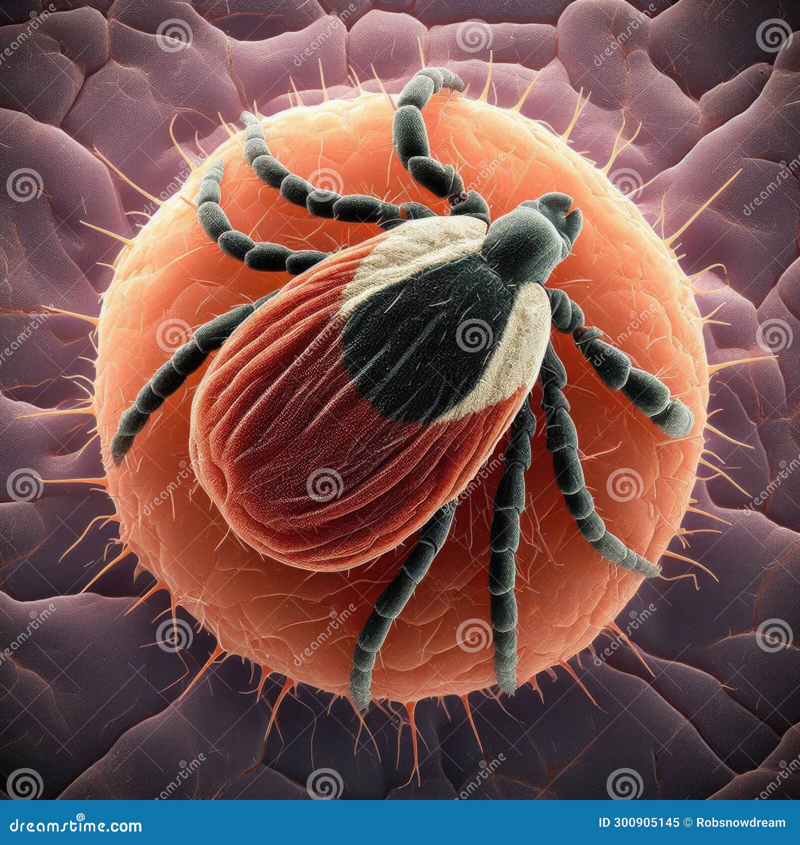 Microscopic Parasites Seen Under Electronic Microscope Stock ...