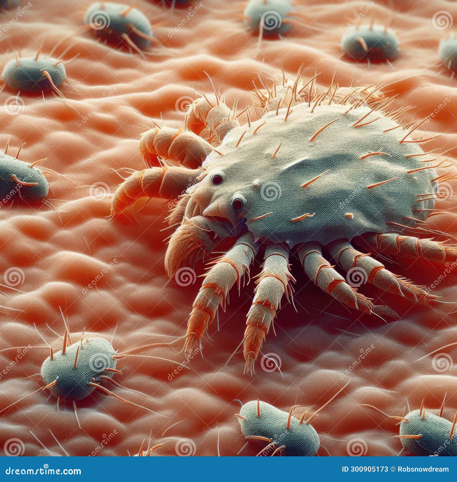Microscopic Parasites Seen Under Electronic Microscope Stock ...