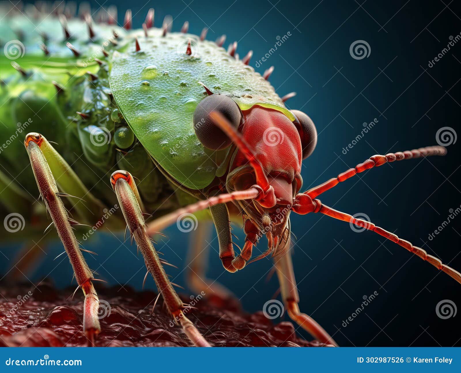 Microscopic Aphid stock illustration. Illustration of generative ...