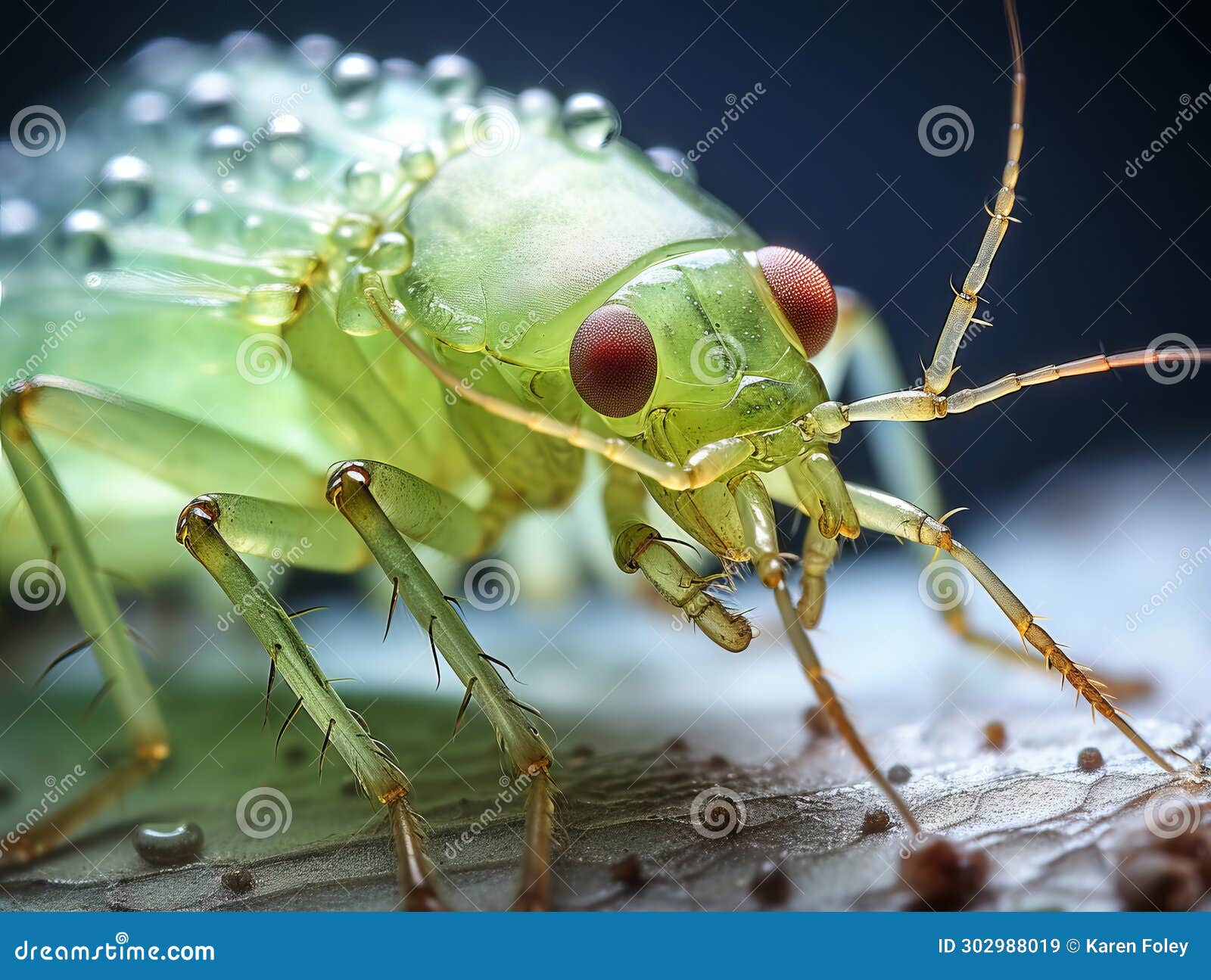 Microscopic Aphid stock illustration. Illustration of photorealistic ...