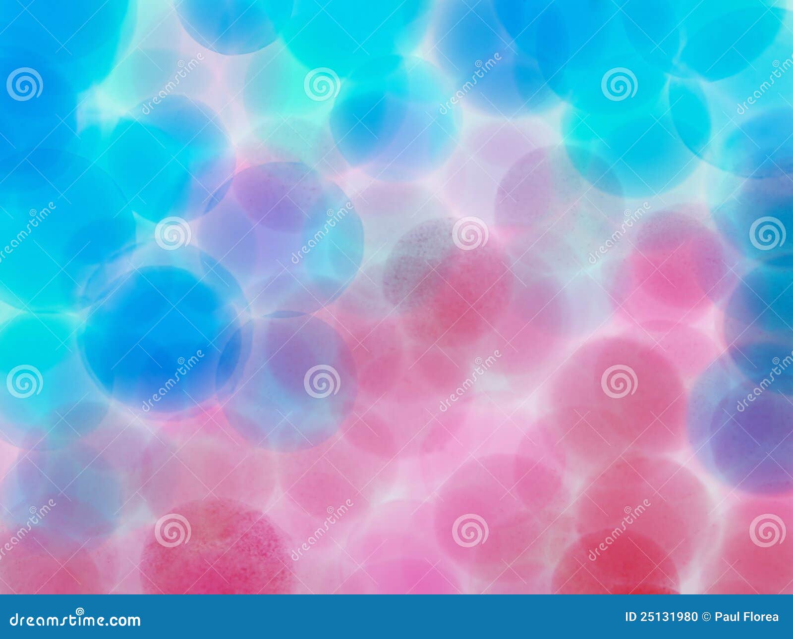 Microscopic Pink and Blue Balls in the Water Stock Photo - Image of ...