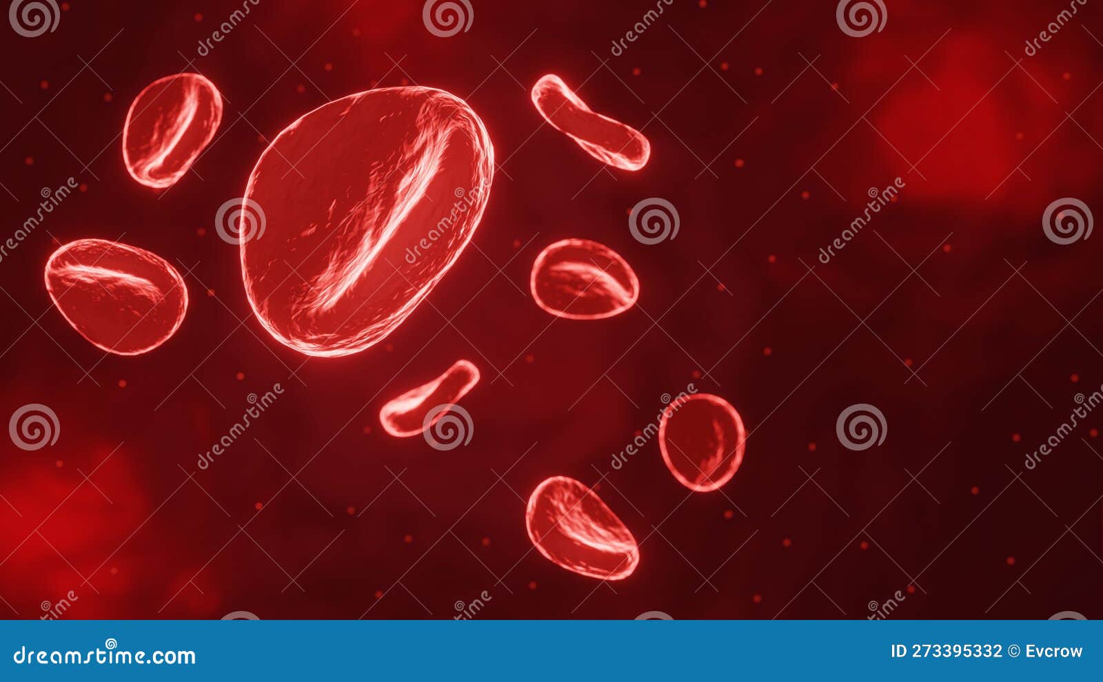Microscopic of Red Blood Cells Stock Illustration - Illustration of ...