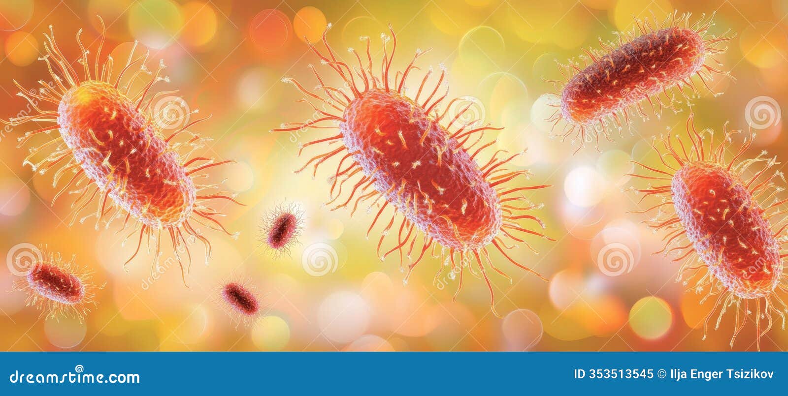 .Salmonella Typhimurium Cells Vector Illustration | CartoonDealer.com ...