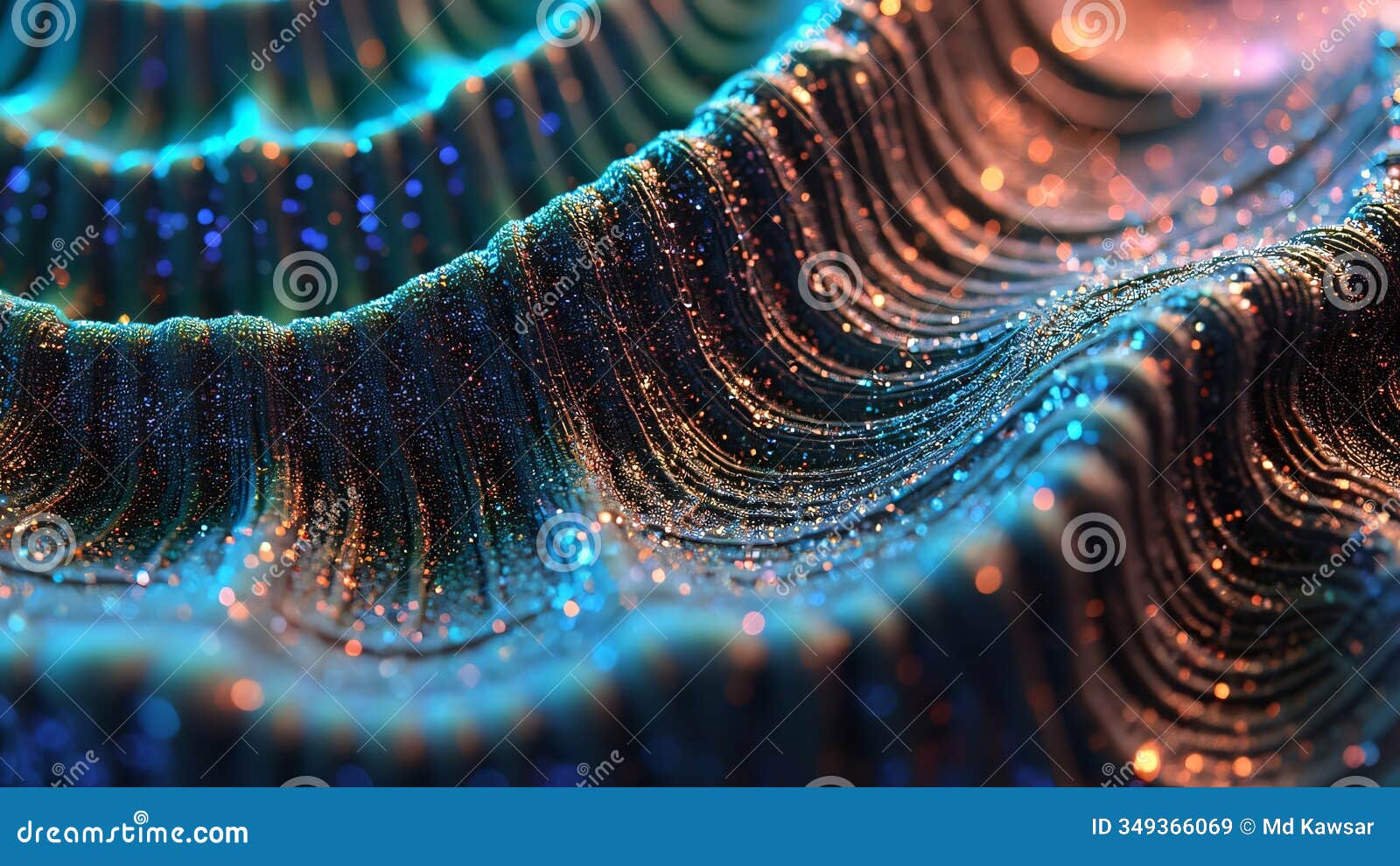 Microscopic Seashell Surface, Iridescent Patterns High Quality Image ...