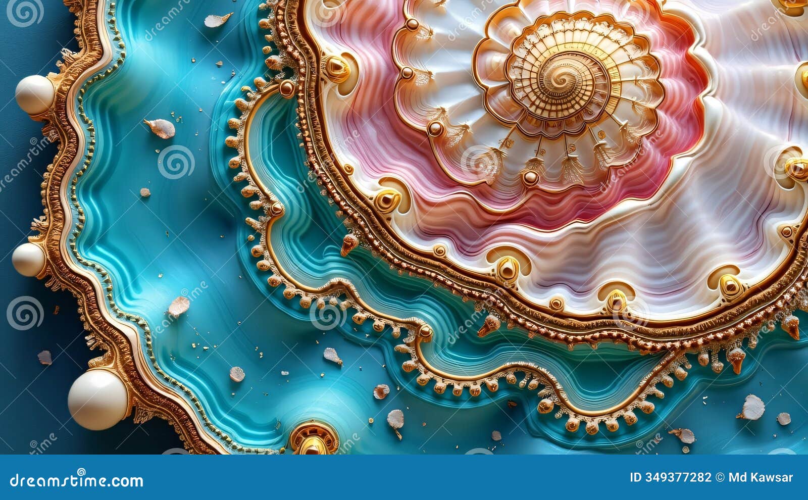 Microscopic Seashell, Vibrant Iridescent Patterns High Quality Image ...