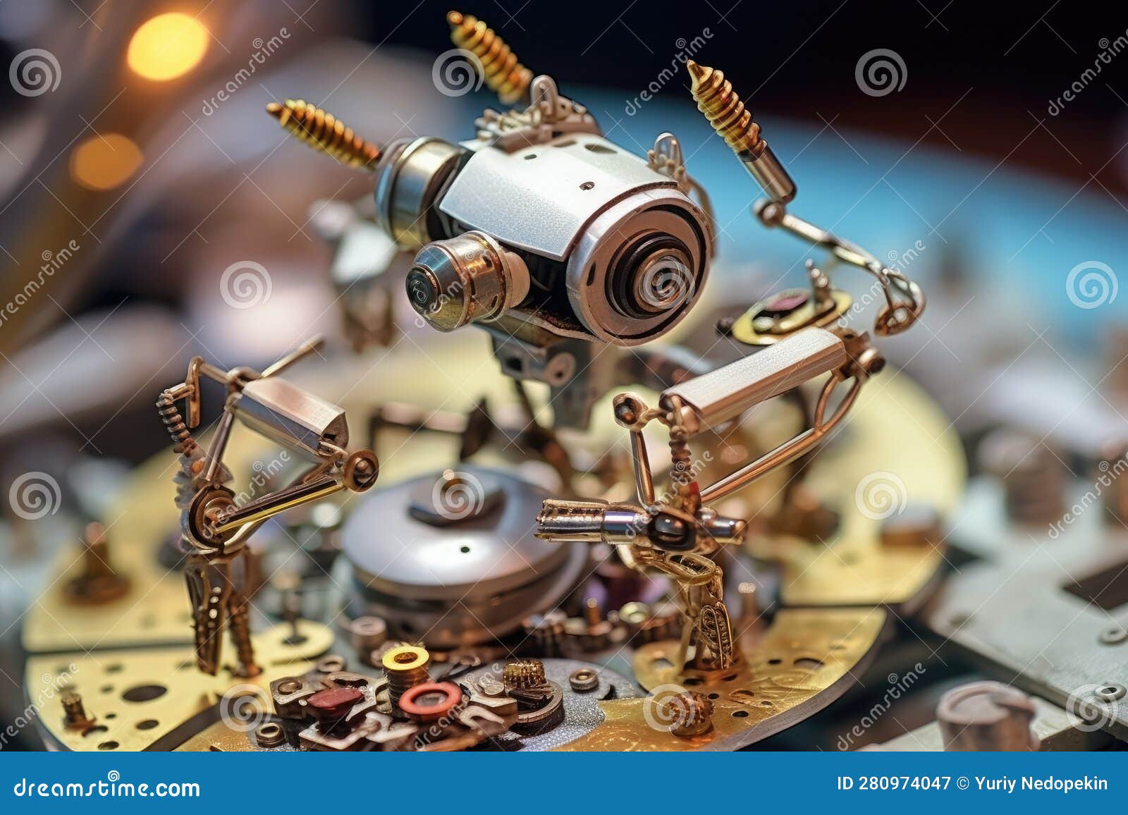 Microscopic Spy Robot in the Shape of an Insect. Generative AI Stock ...