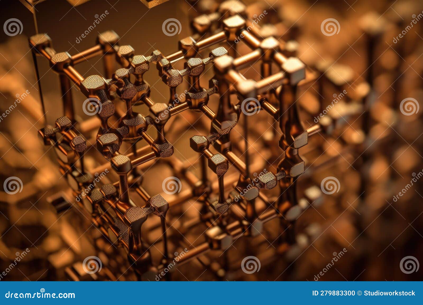 The Microscopic Structure of a Material, Seen in Nanoscale Detail Stock ...