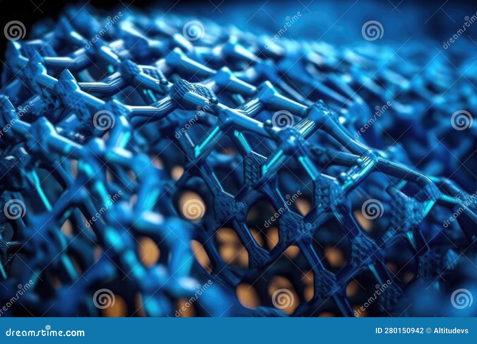 The Microscopic Structure of a Material, Seen in Nanoscale Detail Stock ...
