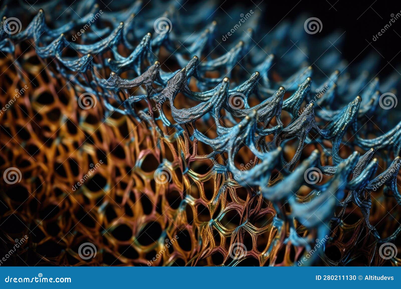 The Microscopic Structure of a Material, Seen in Nanoscale Detail Stock ...