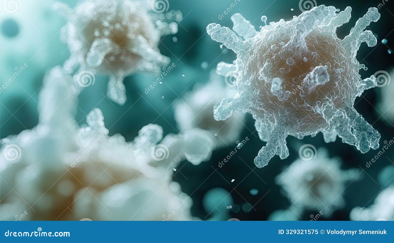 Microscopic View Of Active Neutrophils Battling Pathogens In A Human ...